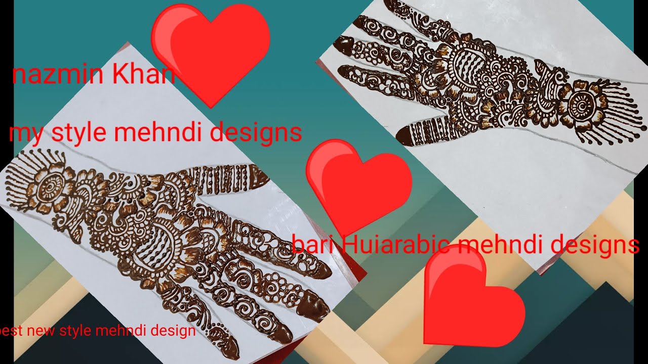 bari Hui mehndi designs #arabic #new style mehndi designs Nazmin Khan ...