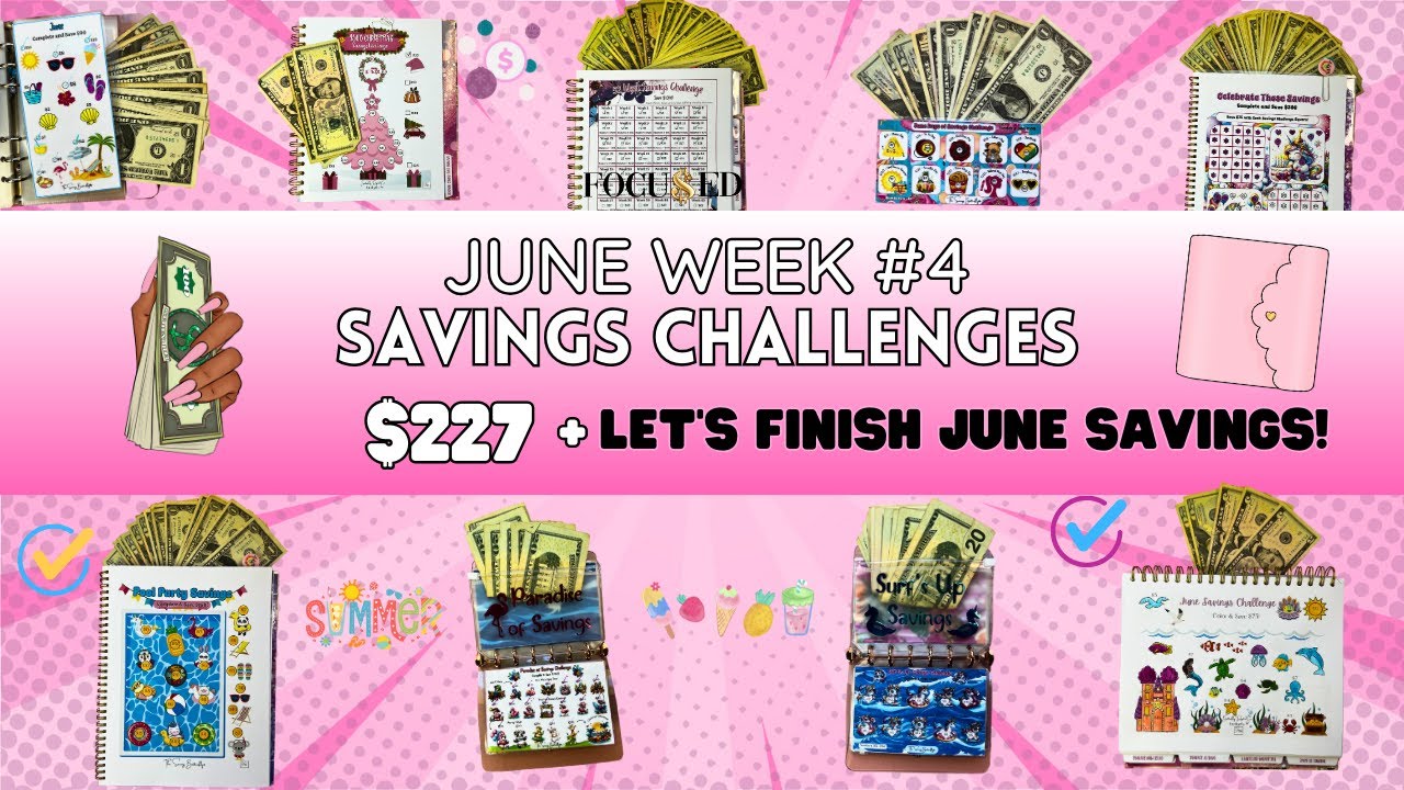 Save With Me June Week 4 🦋| Save Money on a Low Income| Free July ...