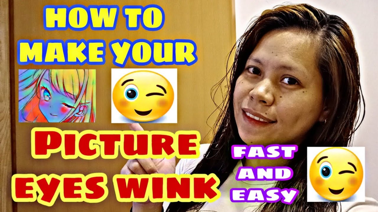 HOW TO MAKE YOUR PICTURE EYES WINK | FAST AND EASY TUTORIAL - YouTube