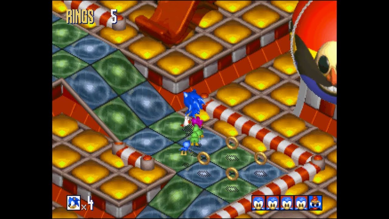 Sonic 3D Blast (SEGA Saturn): Spring Stadium Zone Act 2 [1080 HD] - YouTube
