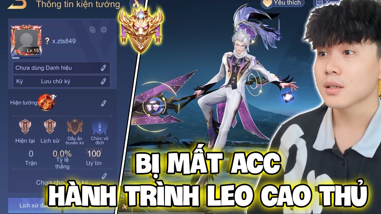 VUXGAMING BỊ MẤT ACC TIỀN CỦ VÀ HÀNH TRÌNH LÊN CAO THỦ NAKROTH BẠCH ...