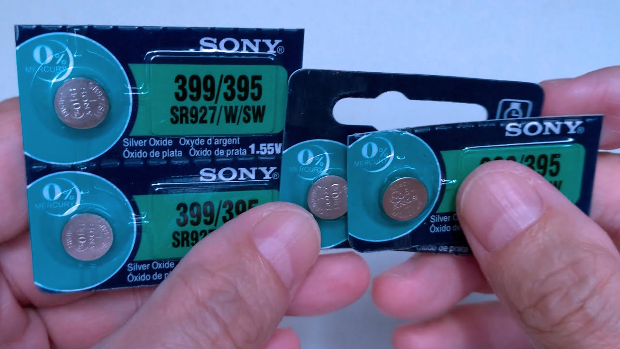 SONY Watch SR927 Battery - Unboxing - YouTube