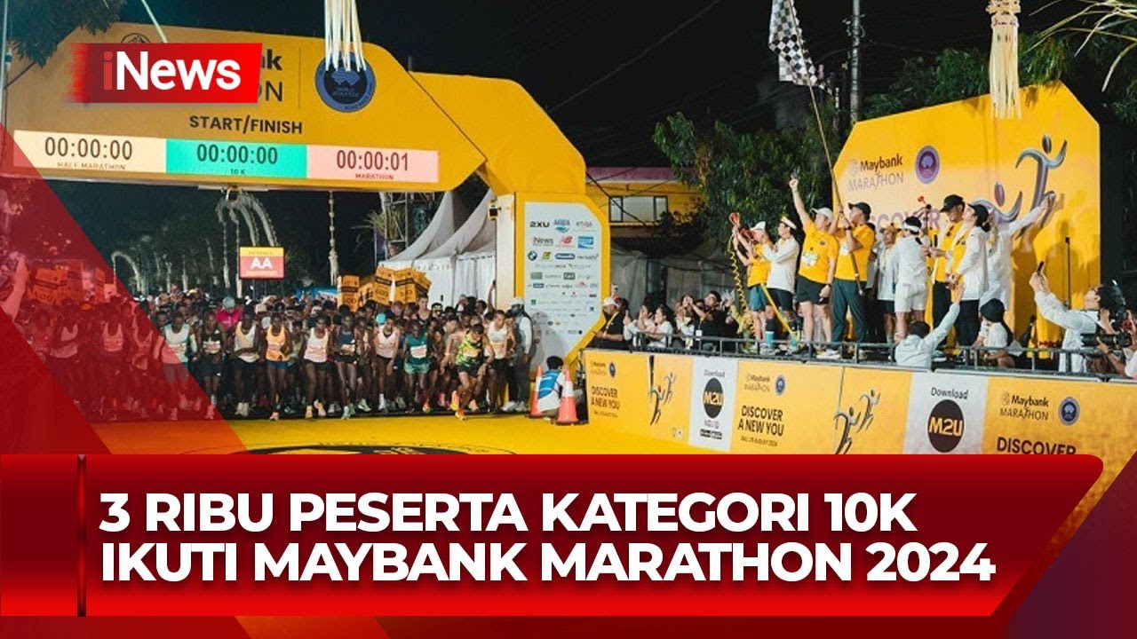 3 Ribu Peserta Kategori 10K Ikuti Maybank Marathon 2024 di Gianyar ...