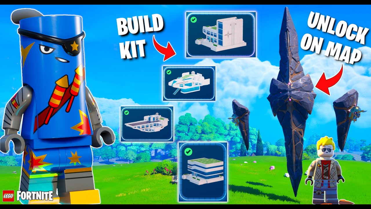 Unlocking Spires on the Map and New Build Kit in LEGO Fortnite Odyssey ...