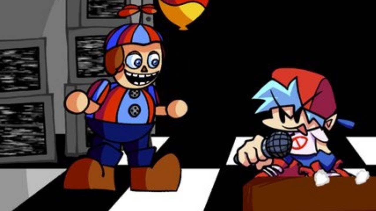 FNF VS FNAF BALLBOON BOY 2 overview mod - YouTube