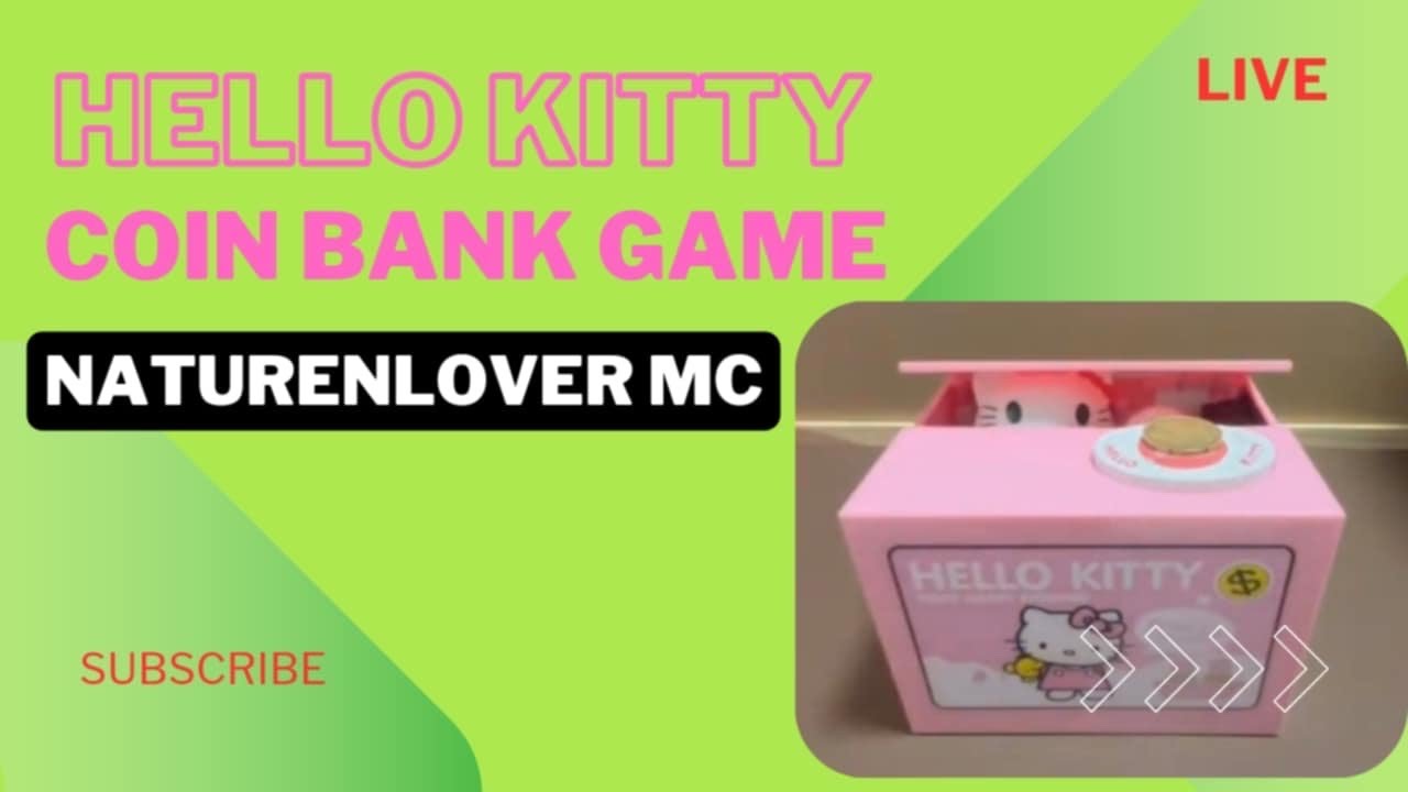 🎀🌈 LET’S PLAY HELLO KITTY COIN BANK GAME TOY 🌈🎀 ASMR SOUND 04 - YouTube
