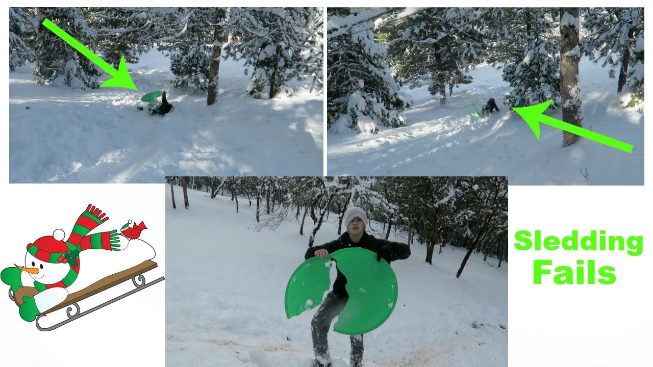 Insane Sledding Fails! - YouTube