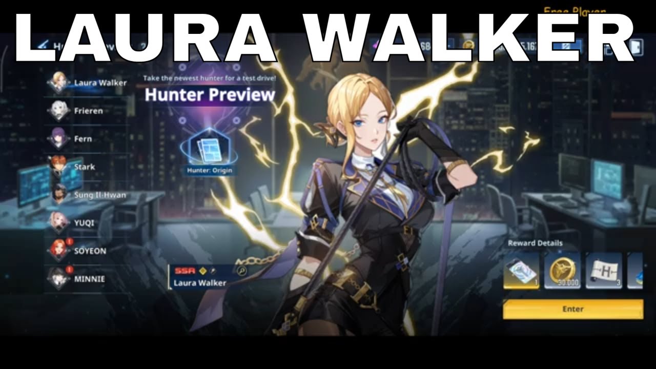HUNTER PREVIEW - LAURA WALKER SOLO LEVELING : ARISE - YouTube