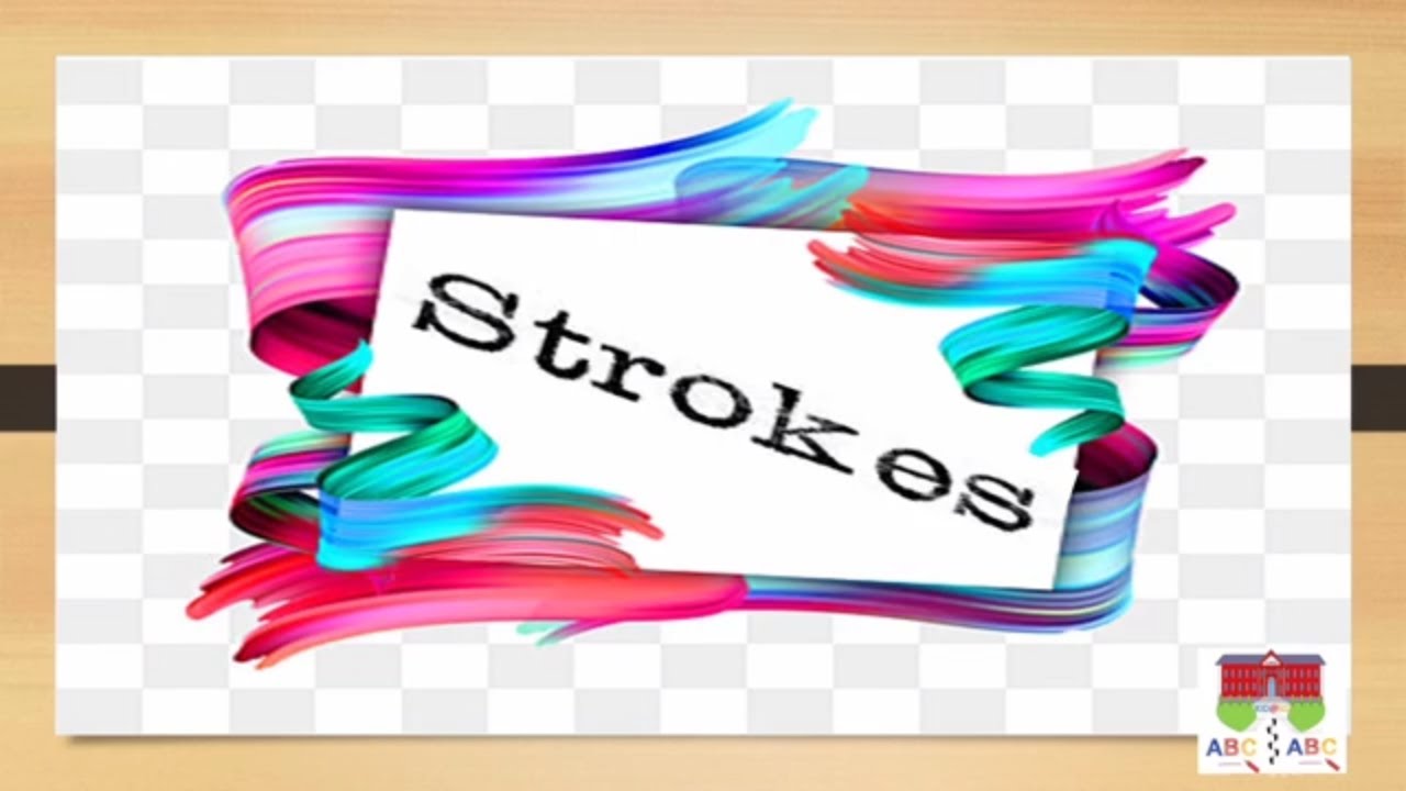 Learning basic STROKES writing using salt tracing method - YouTube