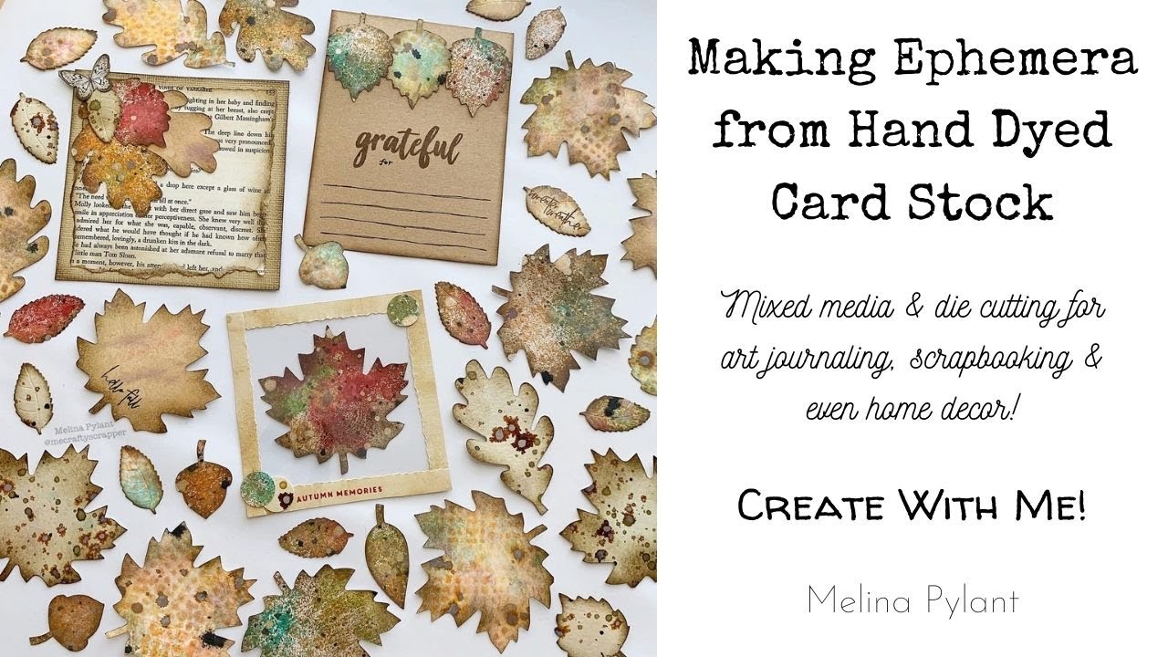 PLAYING WITH INK | MAKING EPHEMERA FROM HAND DYED CARD STOCK | HOME ...