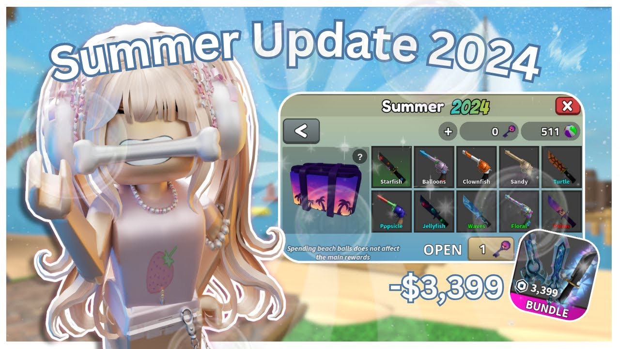 PLAYING THE NEW SUMMER UPDATE IN MM2 (2024) + review, gameplay & VC:NO ...