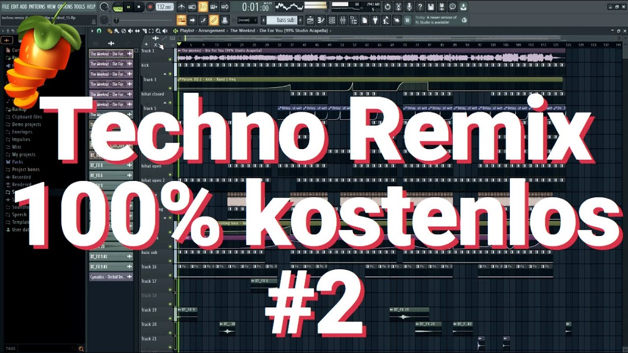 FL Studio Techno Remix erstellen - 100% kostenlose Plugins #2 | FL Studio - YouTube