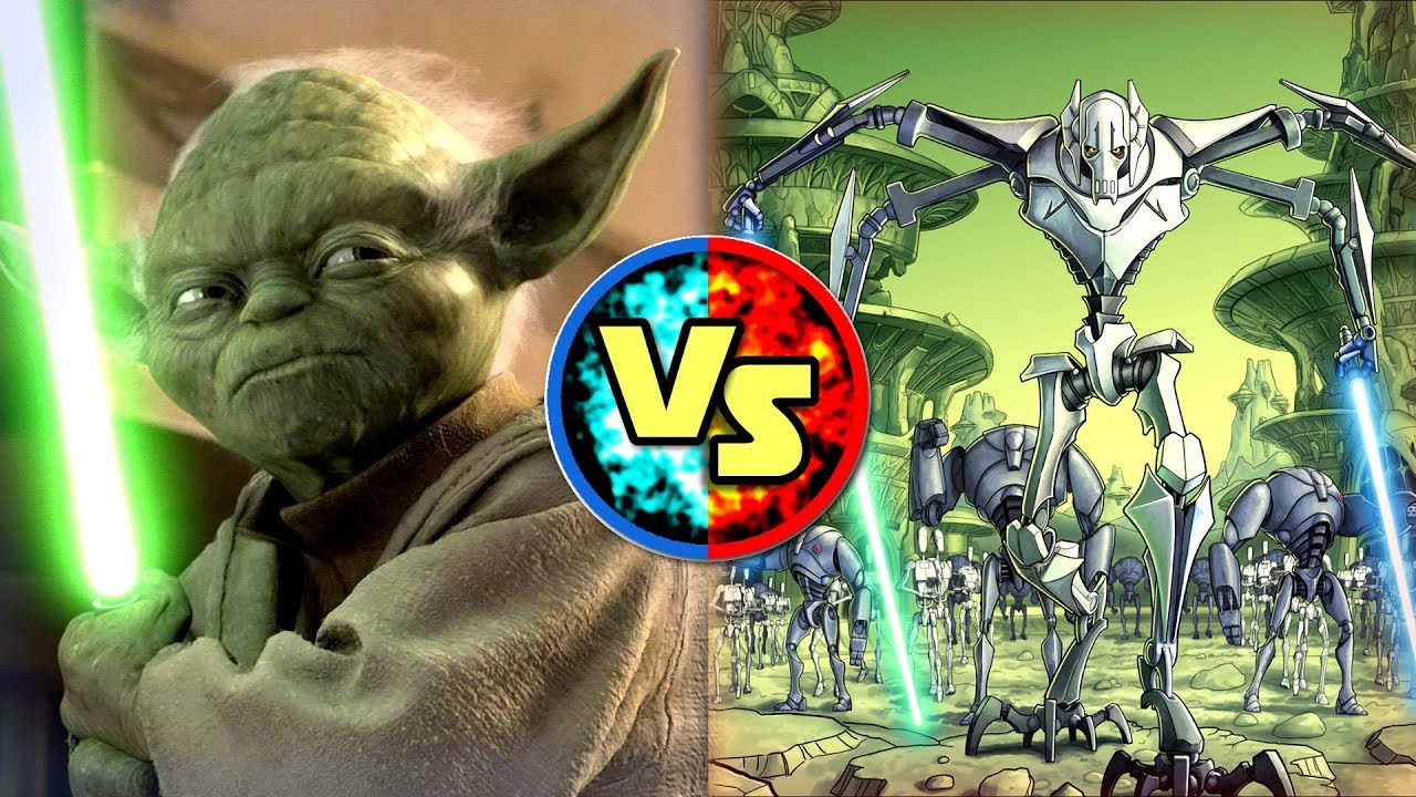 Star Wars Versus: Yoda VS. General Grievous - Star Wars Basis Versus #7 ...