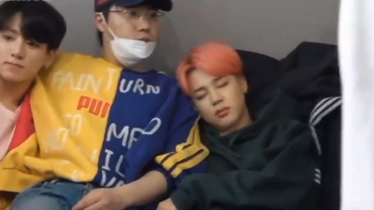 Cute Moments Jimin BTS Sleeping - YouTube