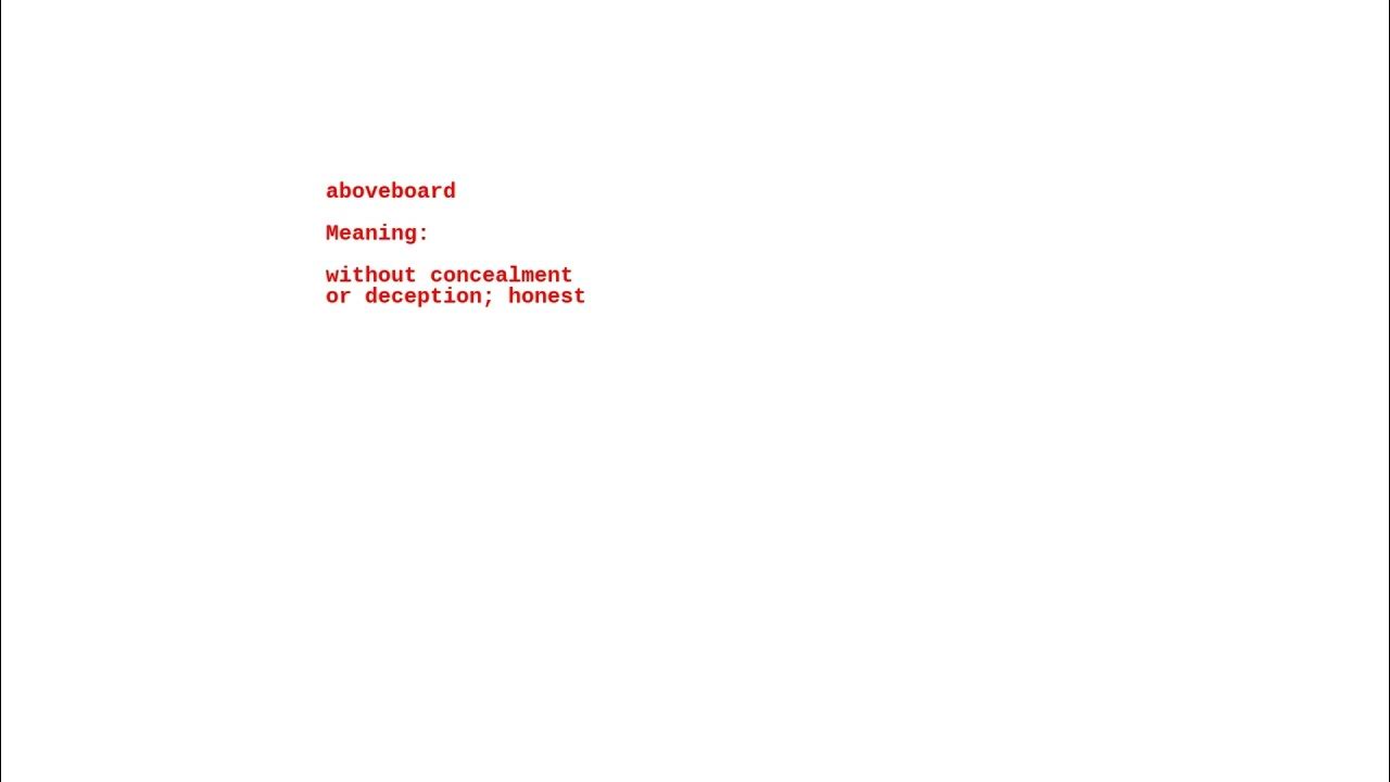 How To Pronounce Aboveboard In English YouTube how-to-pronounce-aboveboard-in-english-youtube