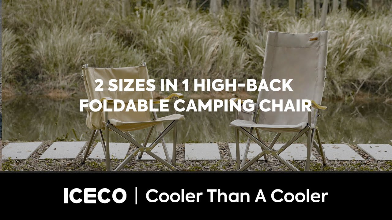 ICECO | Foldable Camping Chair 600lbs Weight Capacity - YouTube