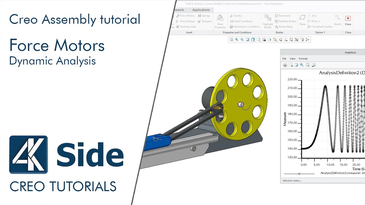 Creating Force Motors with Creo Dynamic Analysis - YouTube