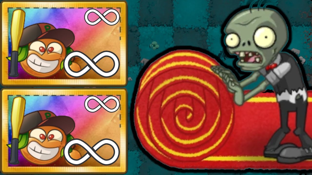 PvZ 2 – 5 MAX Level 65535 Fresh Orange vs All Zombies | @peacannon ...