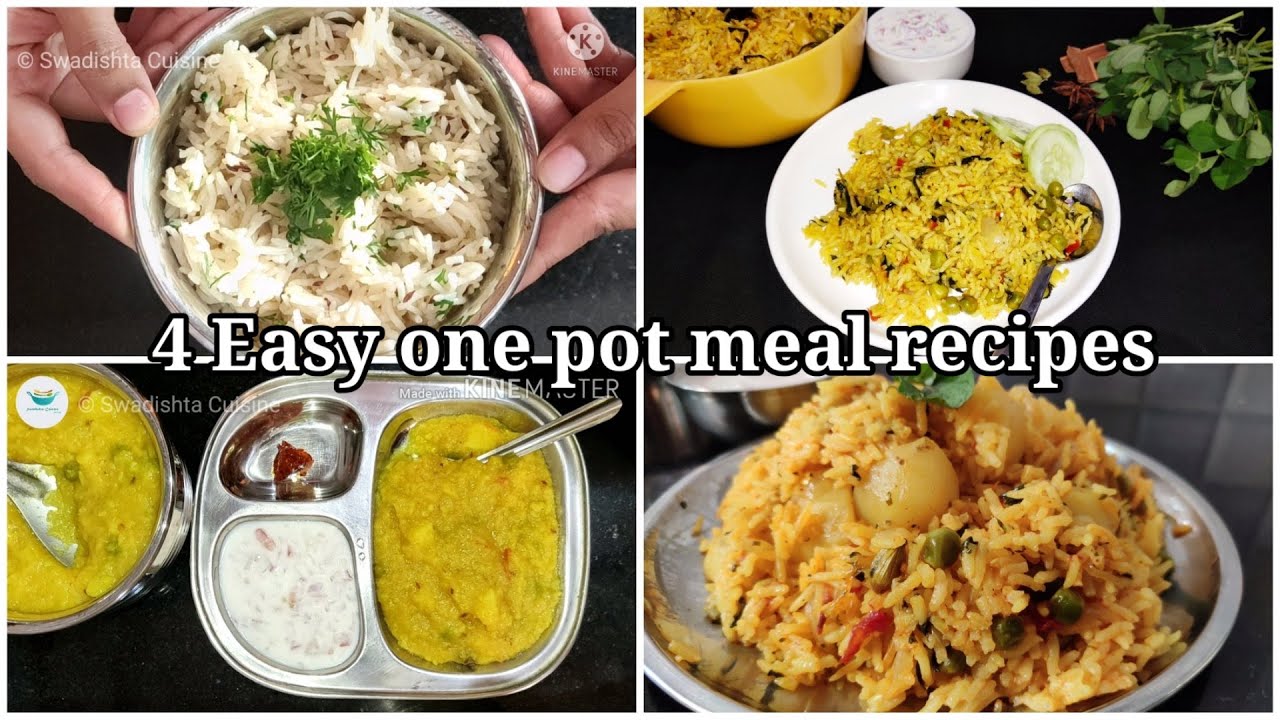 4 one pot meal indian recipes | healthy instant recipes | quick indian ...
