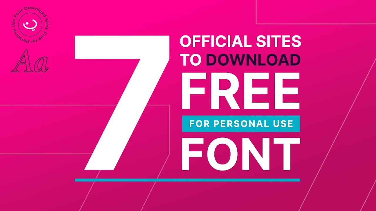 7 Official Sites to Download Free Personal Use Font (Free Font) - YouTube