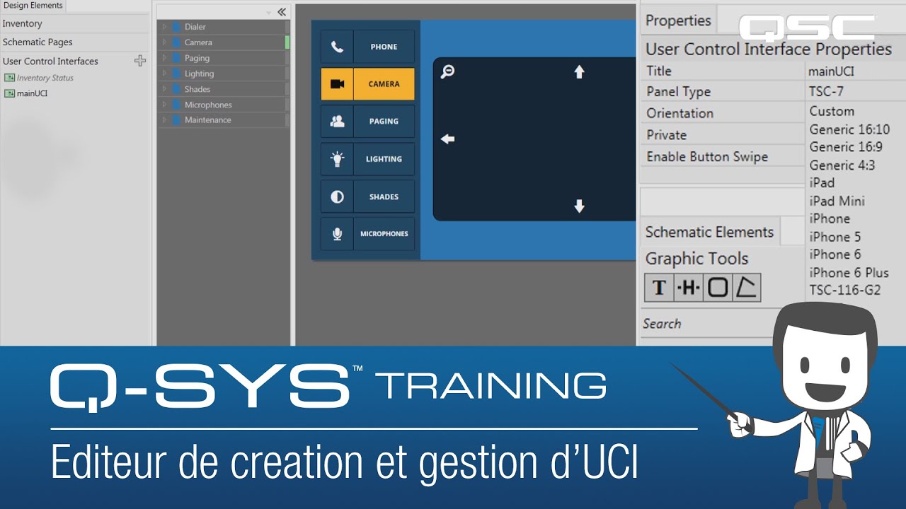 Q-SYS Level One Training | UCI Creation and Management (FR) - YouTube