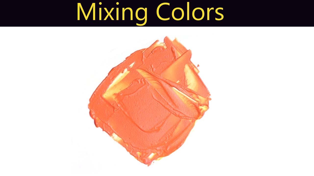 How To Make Mango Orange Color Paint - Mixing Colors - YouTube