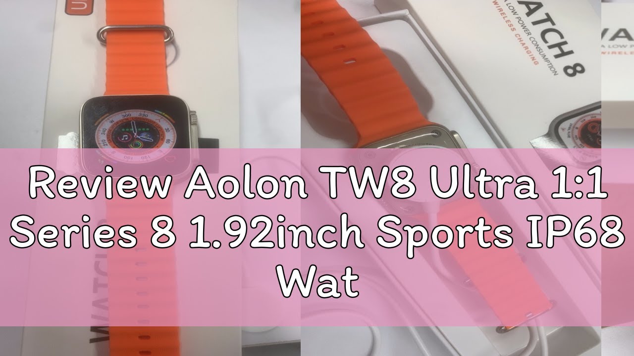 Review Aolon TW8 Ultra 1:1 Series 8 1.92inch Sports IP68 Waterproof ...