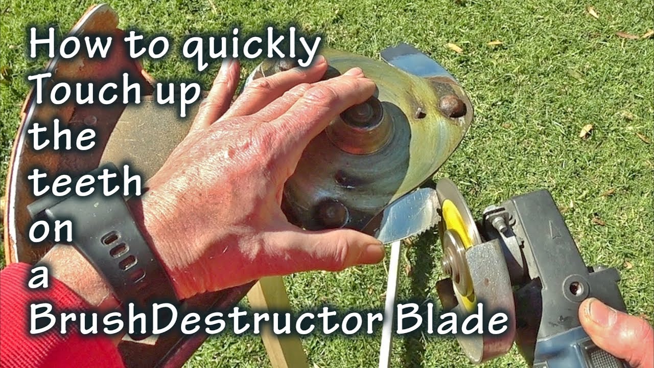 BrushDestructor Model 17 Blade Touchup - YouTube