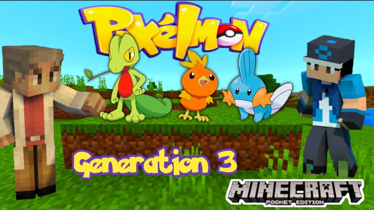 Pixelmon 3rd generation for Minecraft pe|official pixelmon mod from ...