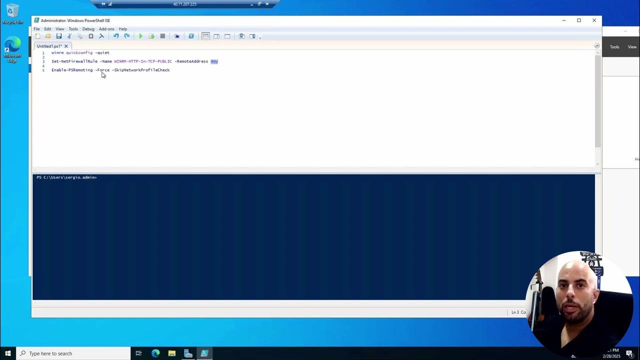 11 - Habilitando o PowerShell Remoto na VM do Azure. - YouTube