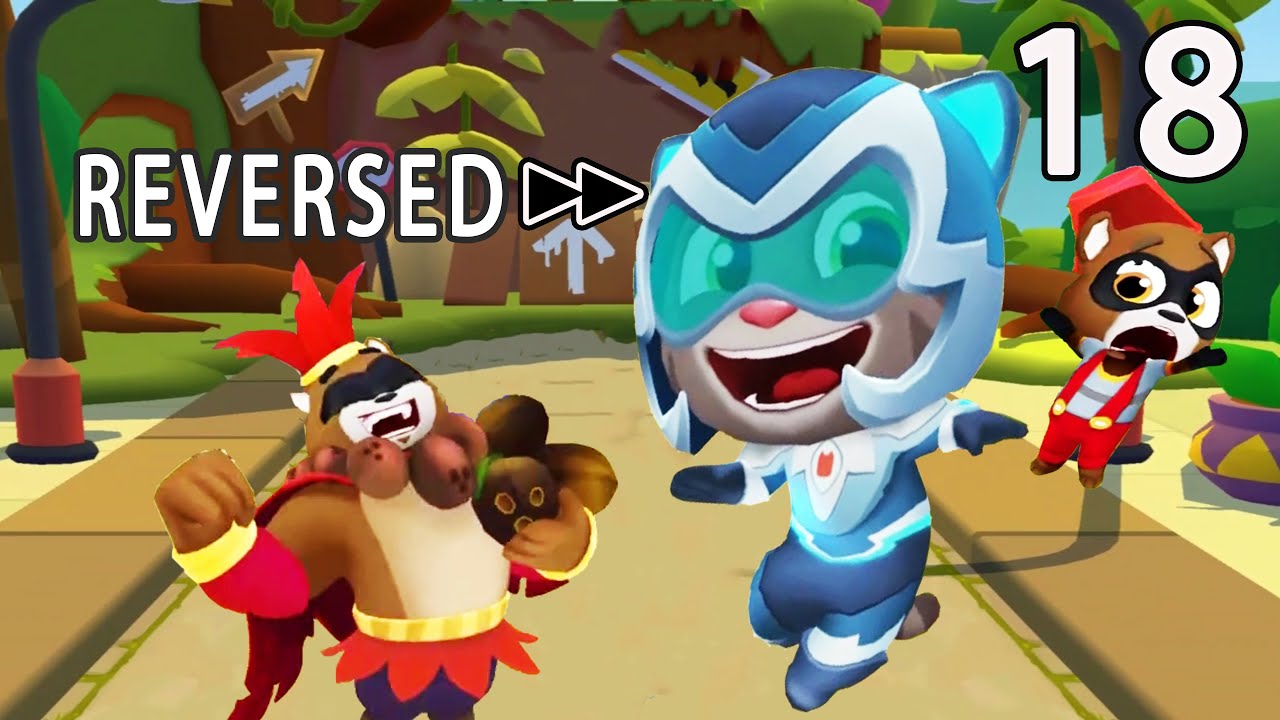 Talking Tom Hero Dash REVERSED | Part 18 | 4K UHD - YouTube
