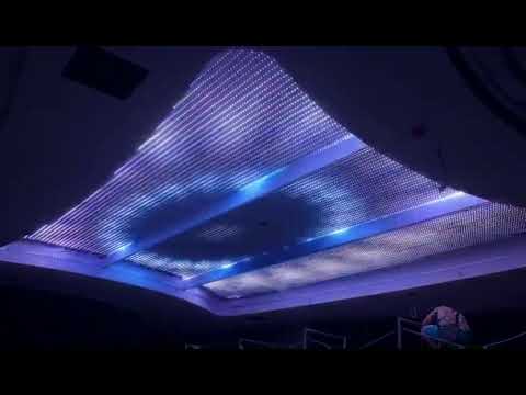 led screen ceiling flexible - YouTube