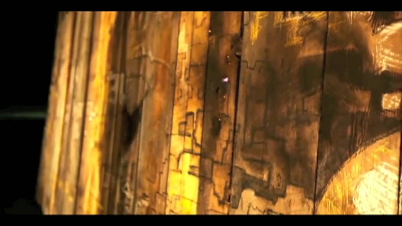 James Ruddle 12feet x36feet Barn board Mural Burn Painting - YouTube