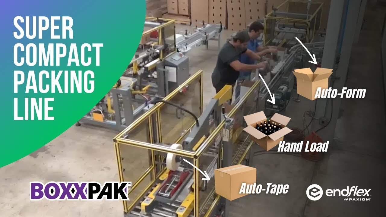 BoxxPak Modular Semi Automatic Case Packing System - YouTube
