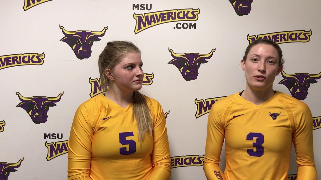 Volleyball | Alivia Garbe and Sydney Powell comment after tonight's win ...