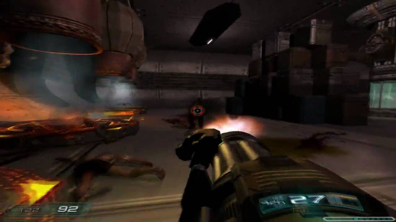 Doom 3 MAP - Arena PART 7 (maxed graphics) - YouTube