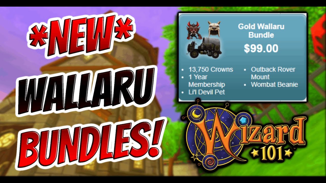 Wizard101: *NEW* Wallaru Bundles! - YouTube