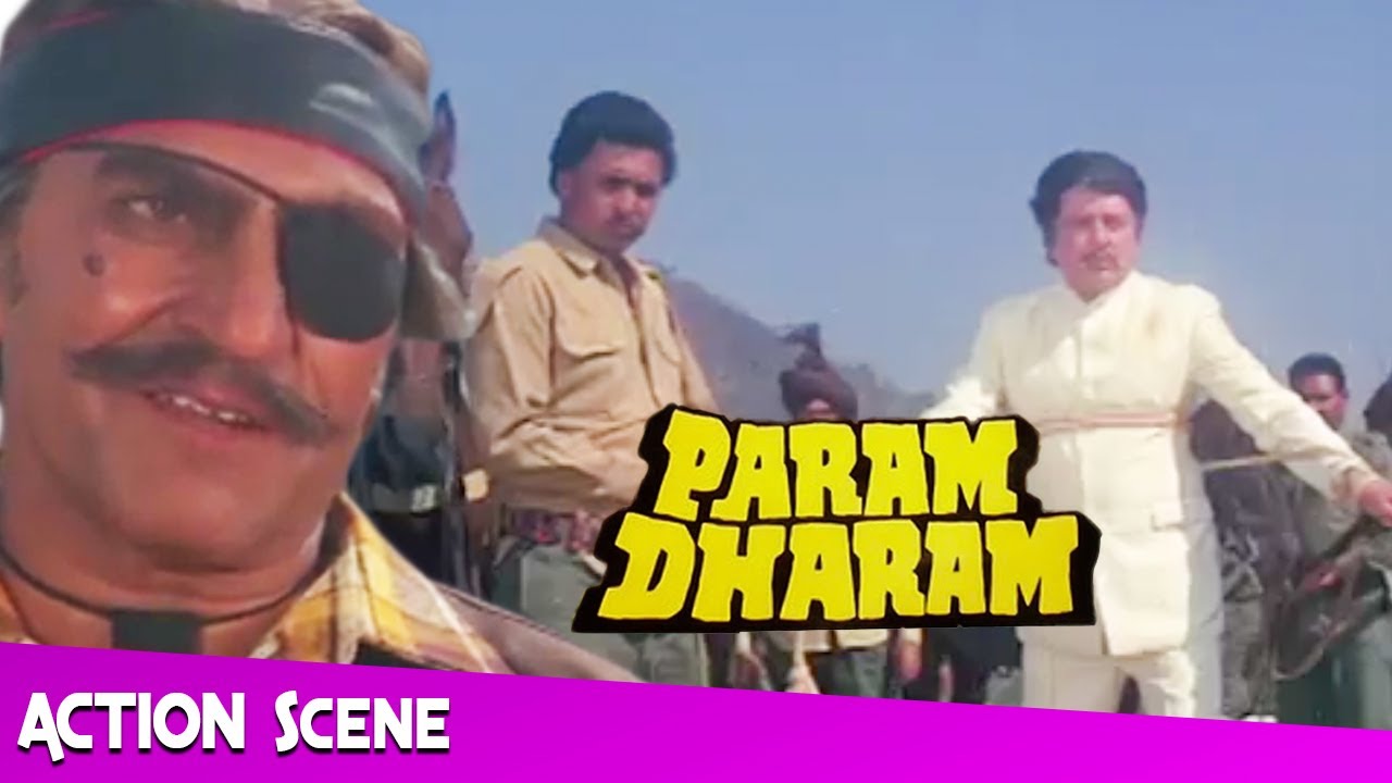 Amrish Puri Revenge Scene From Param Dharam परम धर्म 1987,Hindi Action ...