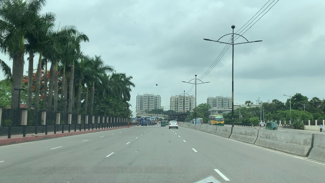 Driving during Eid at Dhaka Airport to Mohakhali Flyover in 8 mins ...