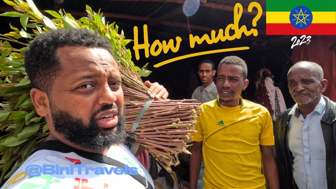 Khat Market Madness in Ethiopia 🇪🇹 Travelling From Harar to Aweday ...