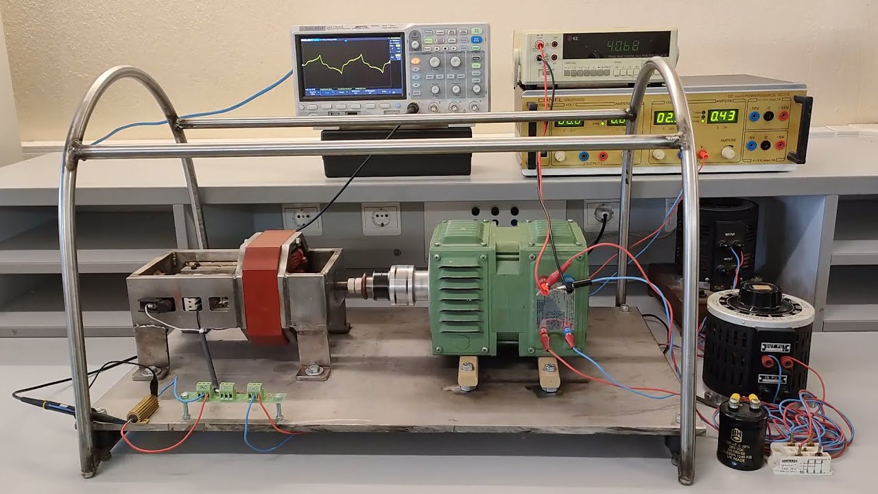 Elementary DC and AC electric machine - YouTube