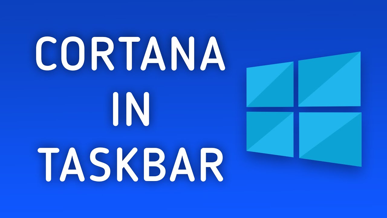 How to Show Cortana Button in Taskbar in Windows 10 - YouTube