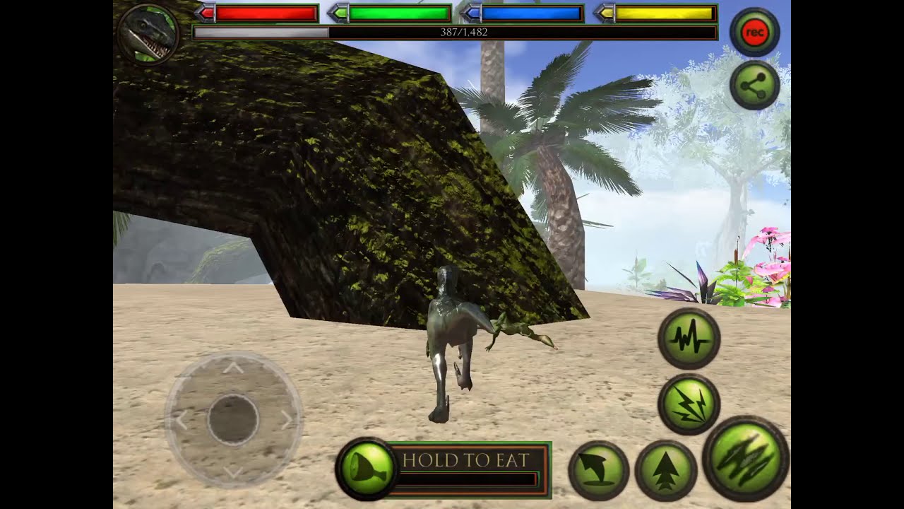 COMPSOGNATHUS VS VELOCİRAPTOR !!!! (The Velociraptor Simulator) - YouTube