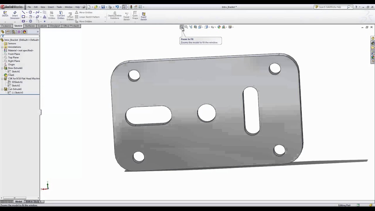 SolidWorks Tutorial: The SolidWorks Interface - YouTube