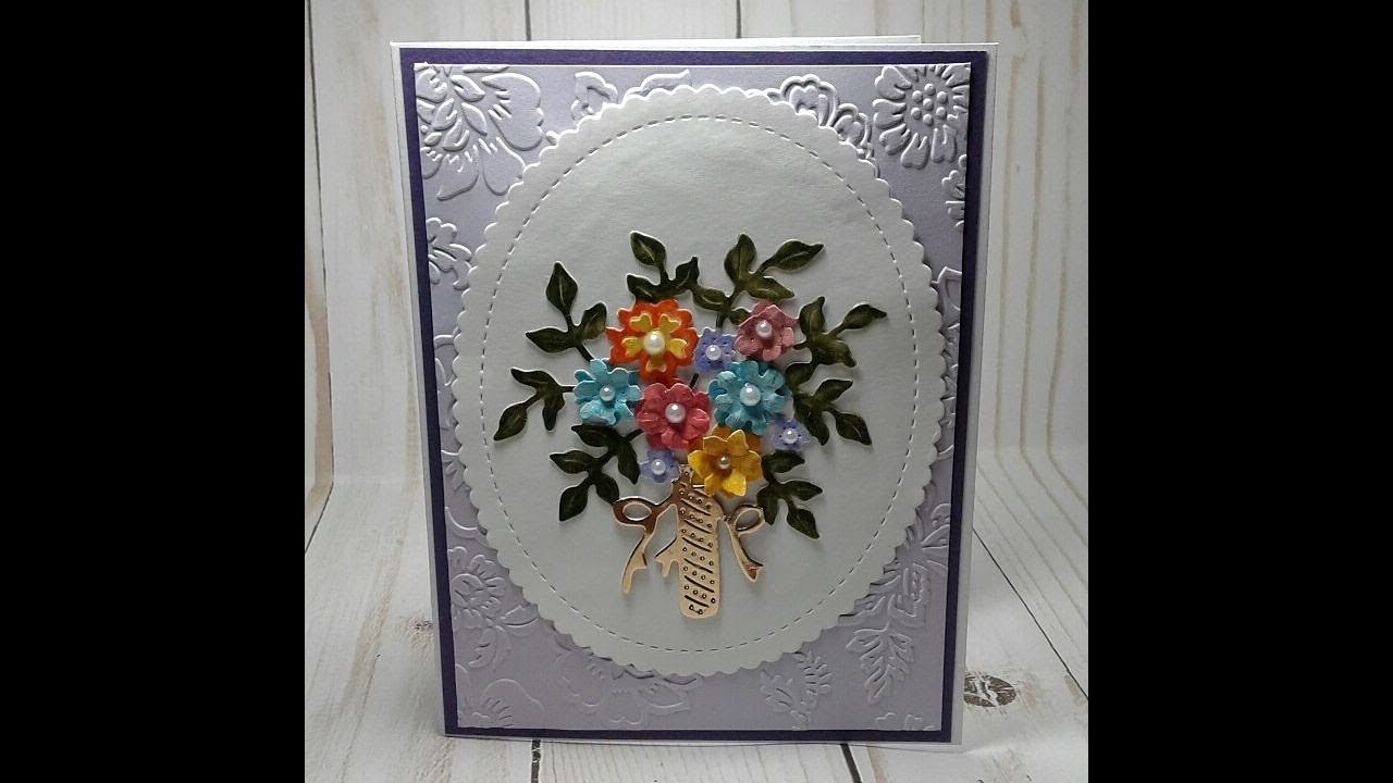 3D Floral Card Creating Layers - YouTube