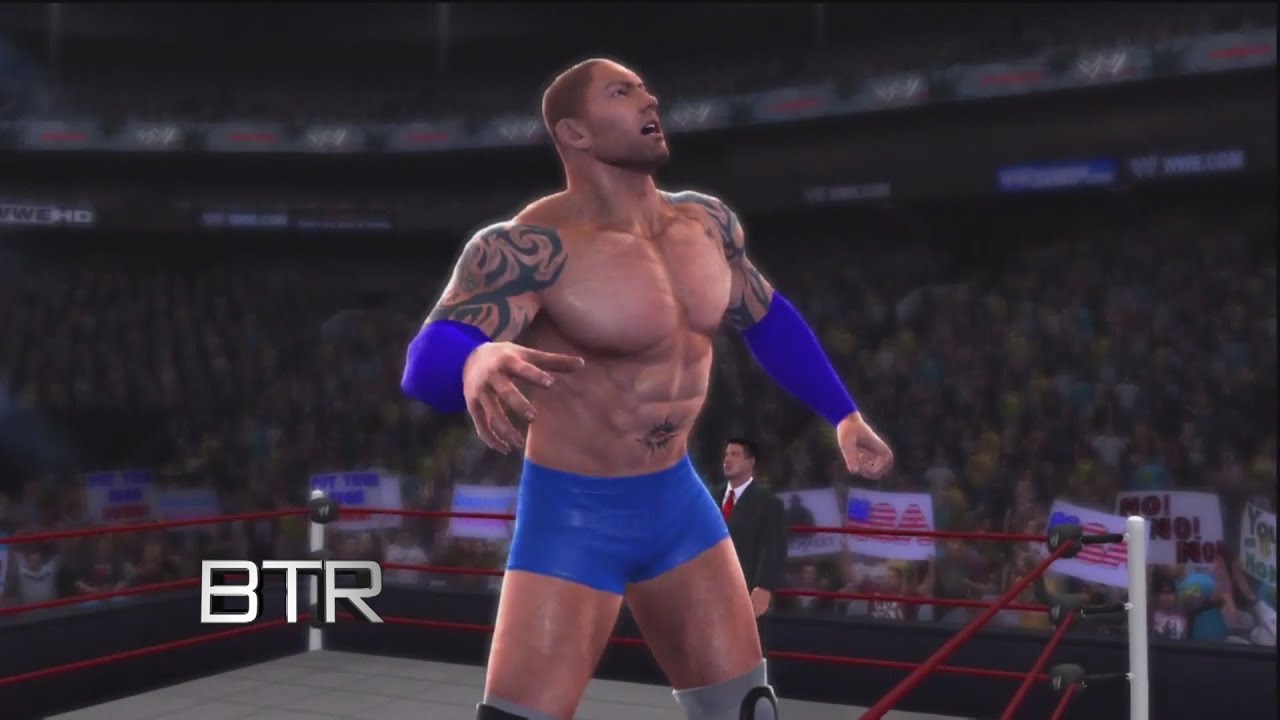 WWE 2K14 Superstar Heads Batista Blue Payback 2014 Attire - YouTube