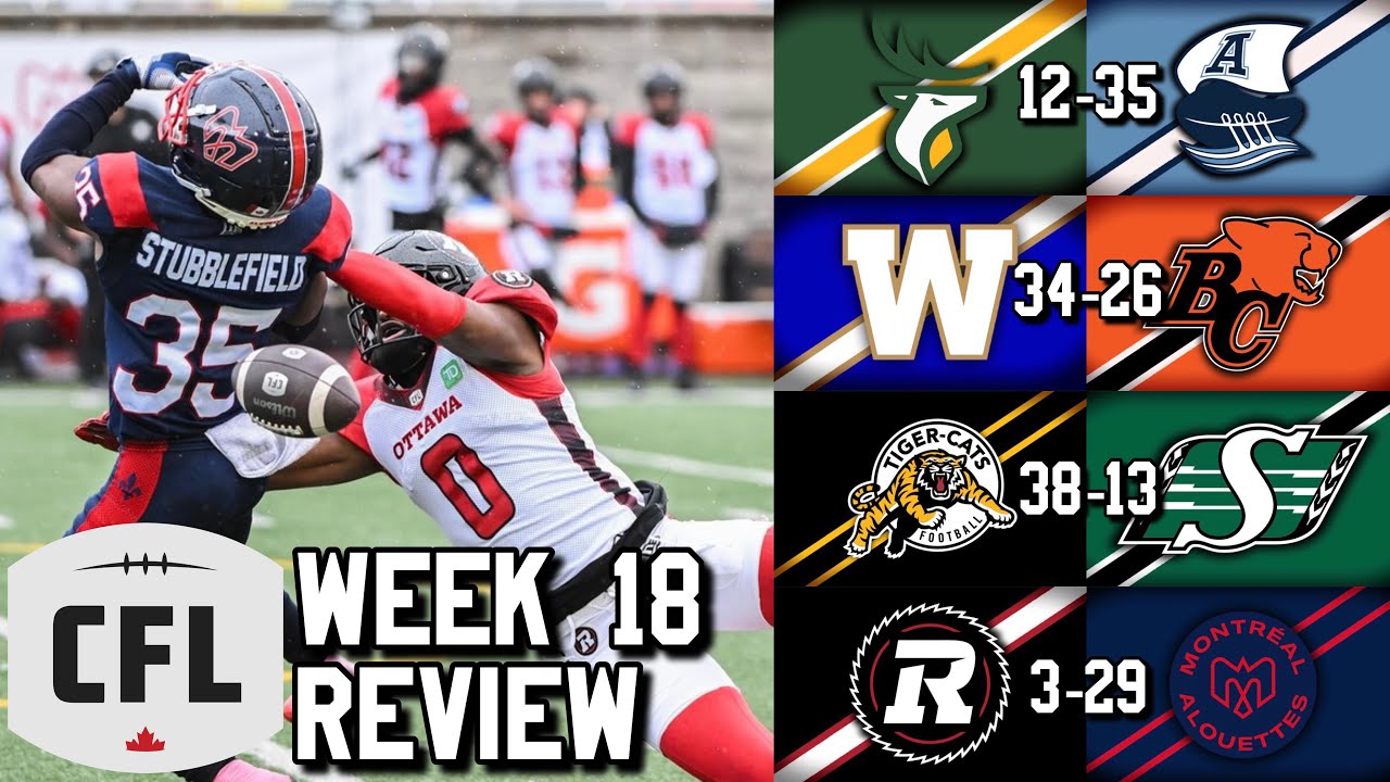 Week 18 Review! 2023 CFL Season! - YouTube