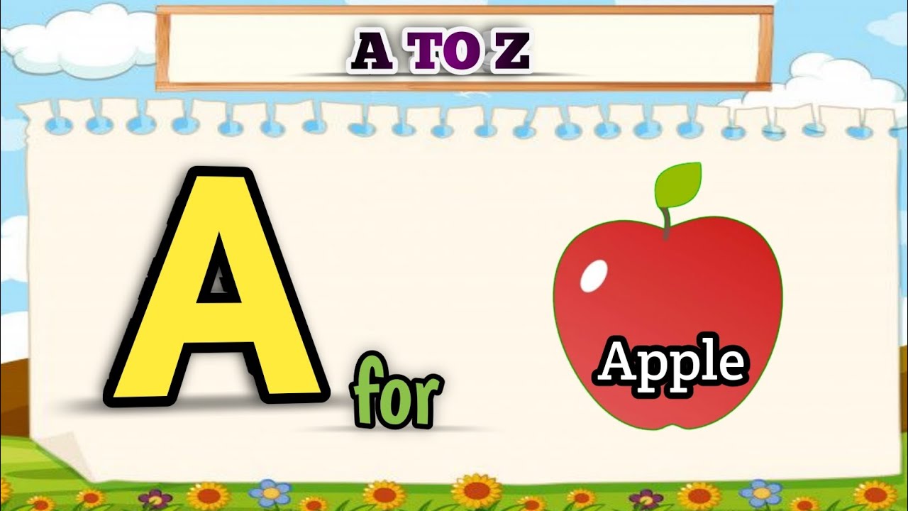 A TO Z 🍎⚽🐱🐶🐕🐘🐠🐋🐟🐐🧊🪁🦁🥭🟠🦜👸🐰☀️☂️🦓 || #atoz #learning #abcde #atoz #abcd # ...