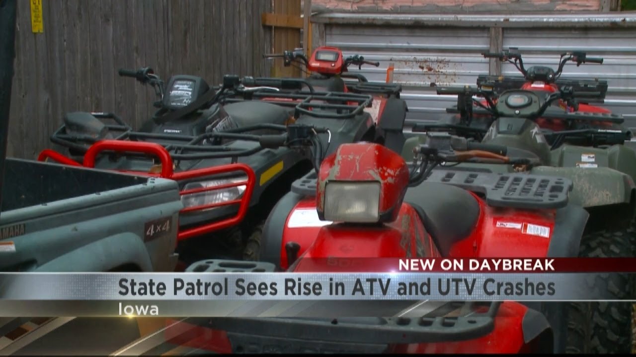 Iowa State Patrol sees rise in ATV and UTV crashes - YouTube