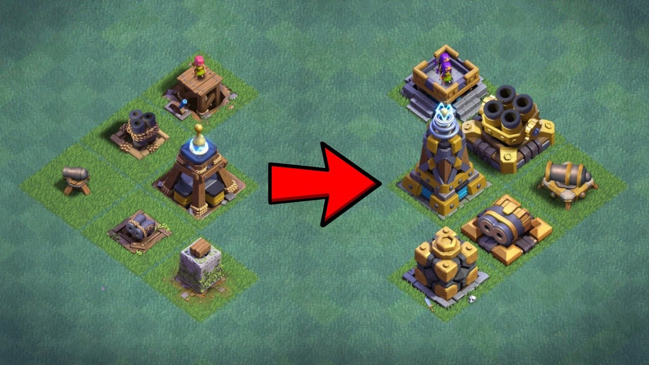 Upgrade All Builder Base Defenses in 2 Minute | Clash of Clans - YouTube